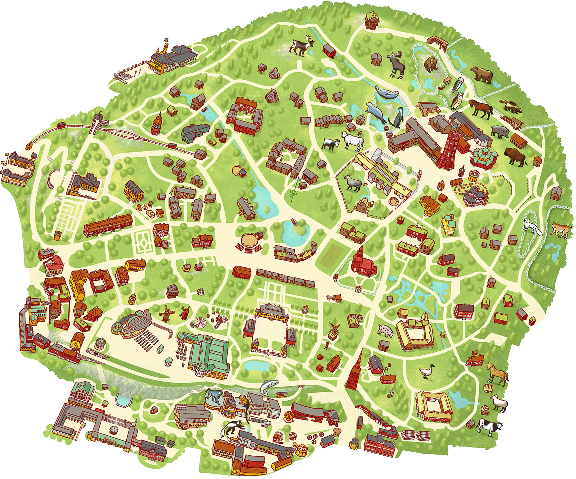 Map of Skansen - Skansen